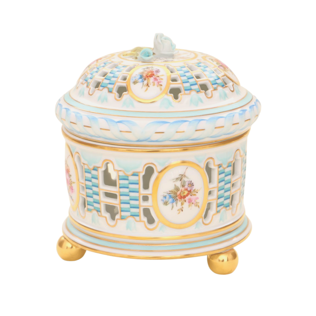 Herend Music Box Flowers with Square Scale - Herend Canada